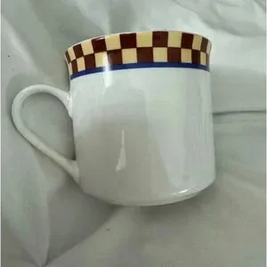 Vintage | Dining | Vintage Goose Duck Bird Coffee Mug Cup Checkered ...